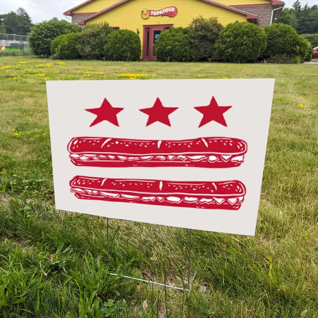DC Sandwich Protest Yard Sign – Free DC Movement - Free DC