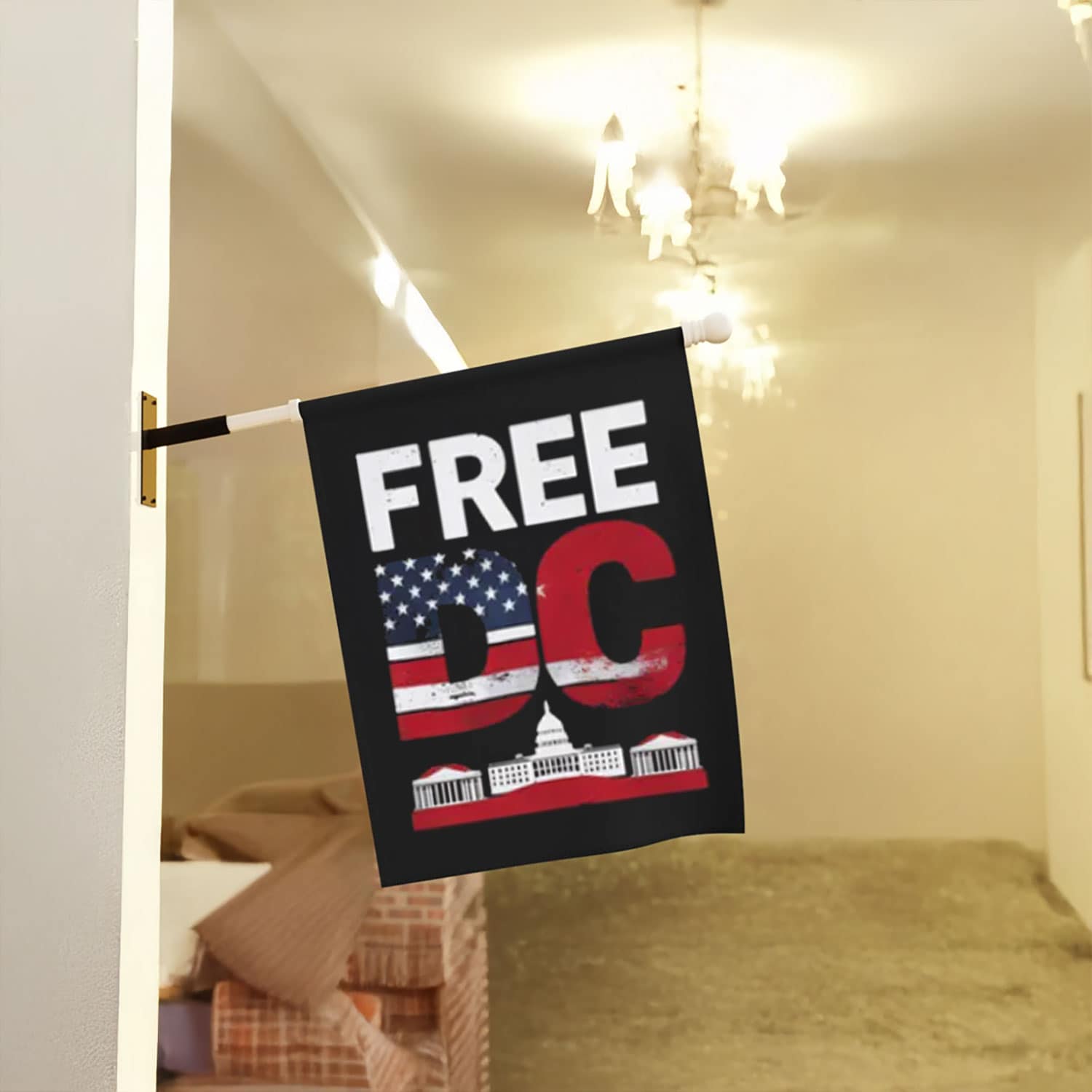 Free DC Flag – Washington D.C. Statehood Protest Banner - Free DC